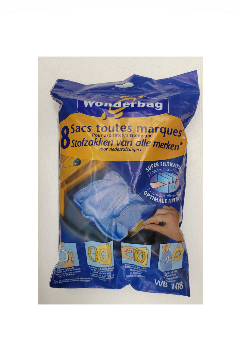NEW Wonderbag Canister Vacuum Cleaner Bags 8 Pack WB108 – Bondy Export